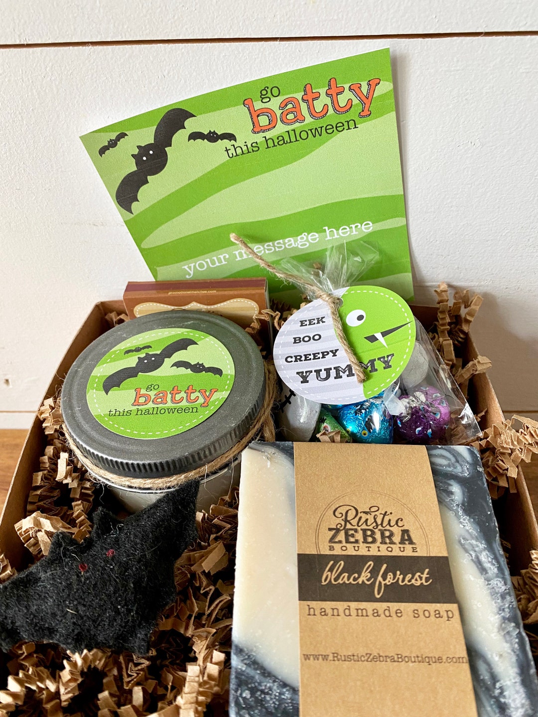 Halloween Gift Box, Spooky Gift Basket, Halloween Party Gift ...