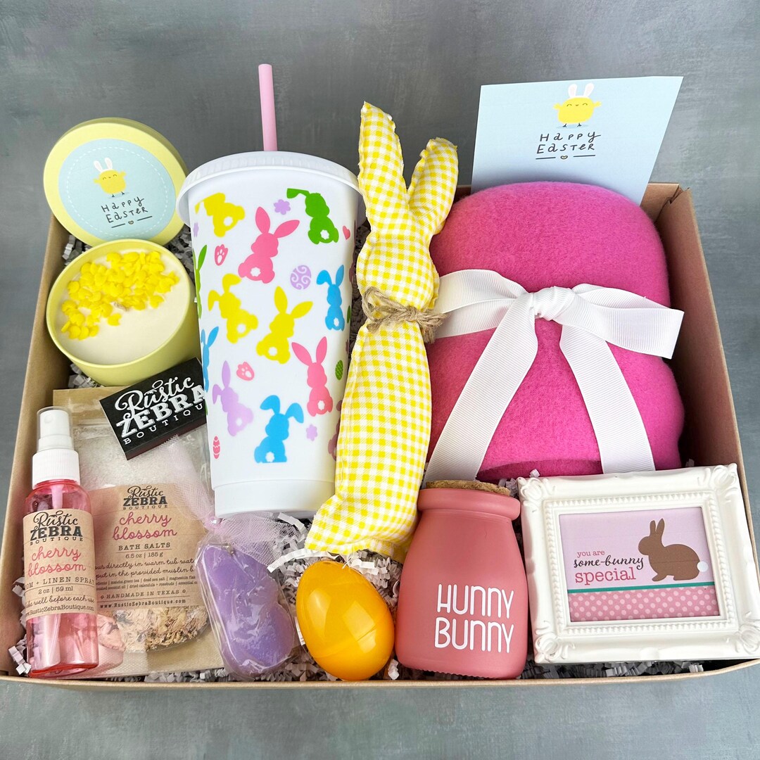 Happy Easter Gift for Teen Girls, Cute Easter Baskets for Adults, Easter Candy Gift, Spring ...