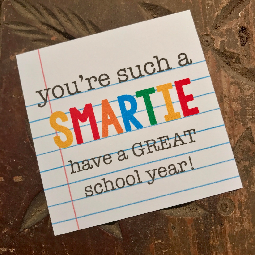 INSTANT DOWNLOAD - School Tag - You're Such a Smartie - Etsy