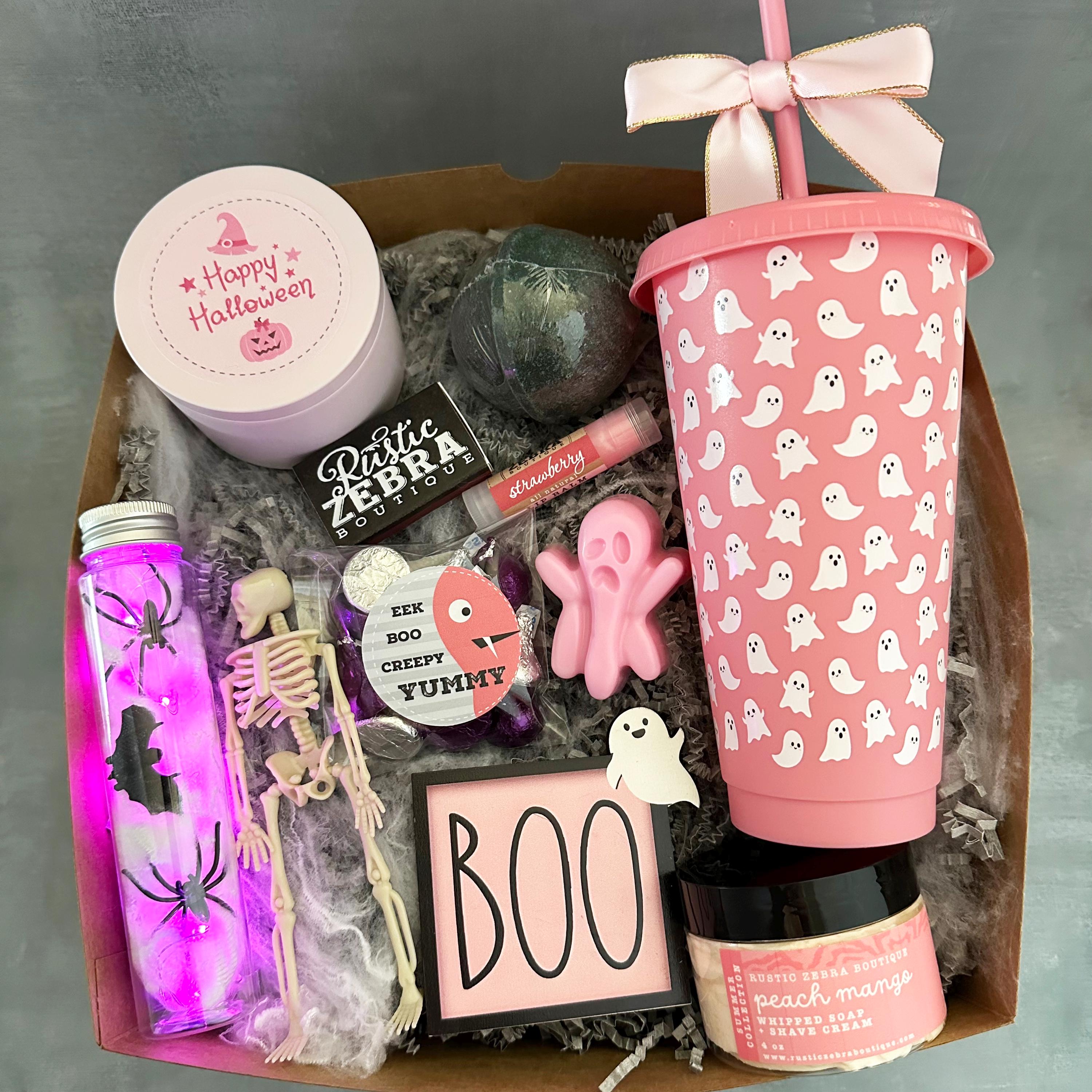 Boo Basket, Halloween Gift Basket for Her, Personalized Halloween Box ...