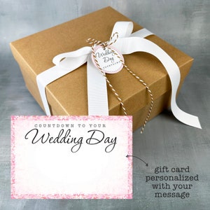Wedding Countdown Box, Bridal Advent Calendar, Bride to Be Countdown ...