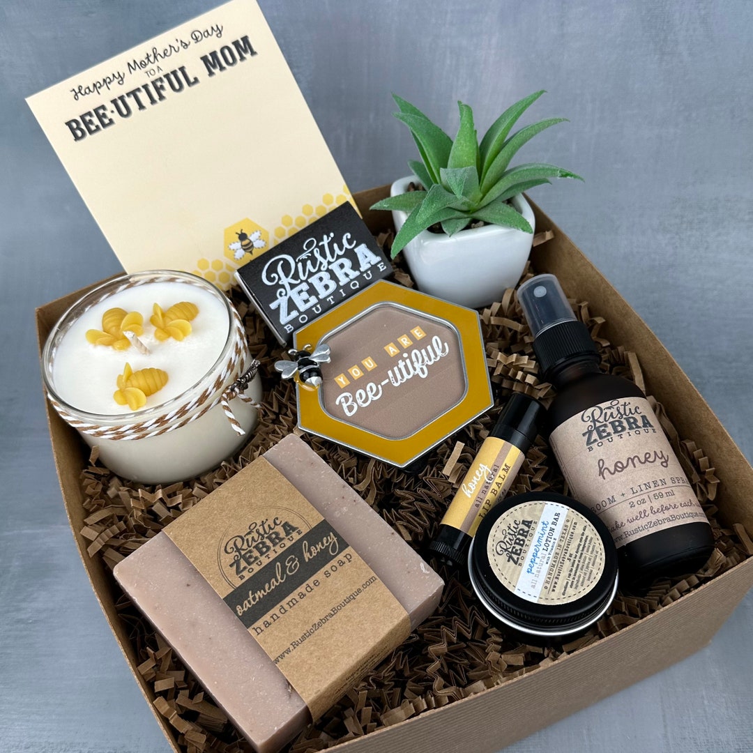 Bee Gift Box for Mom, Birthday Milestone Gift, Personalized Accessories ...