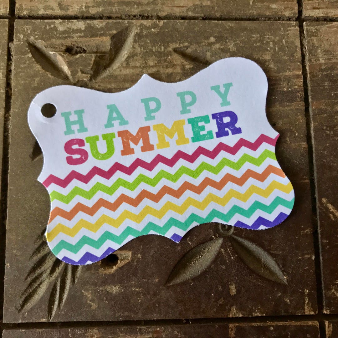 Summer Gift Tag Happy Summer 1 - Etsy