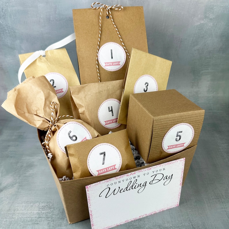 Wedding Advent Calendar, Wedding Countdown Gift, Bridal Advent Calendar ...