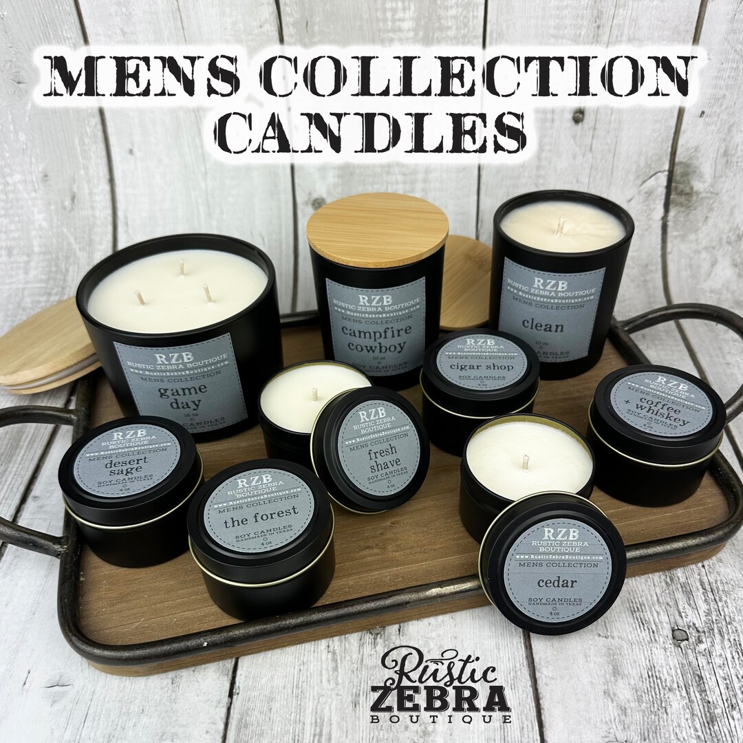 Candles for Dad, Mens Collection Soy Candles, Unique Fathers Day Gifts ...