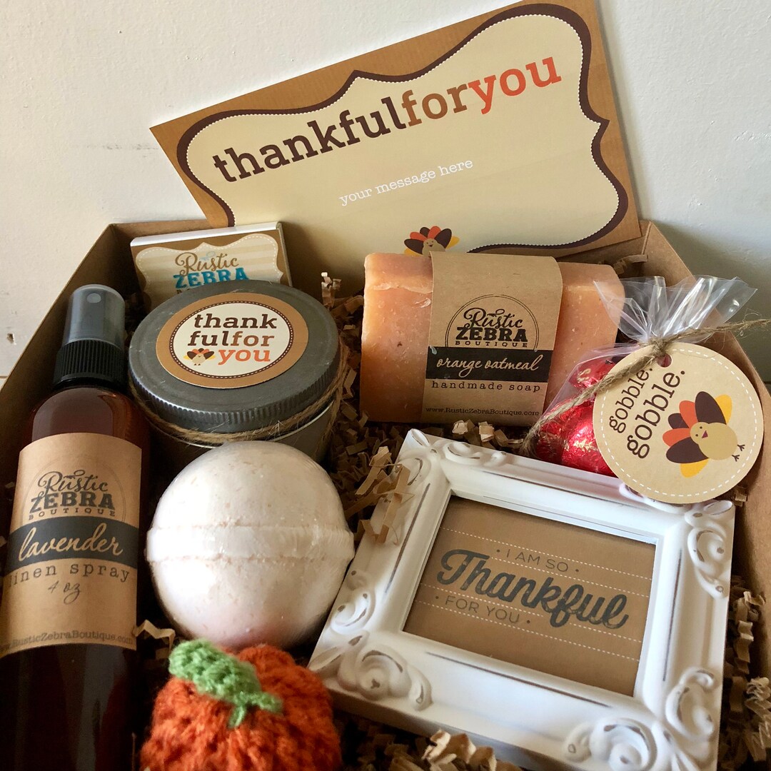 Thankful for You Basket, Thanksgiving Gift Basket, Gifts for Friends ...