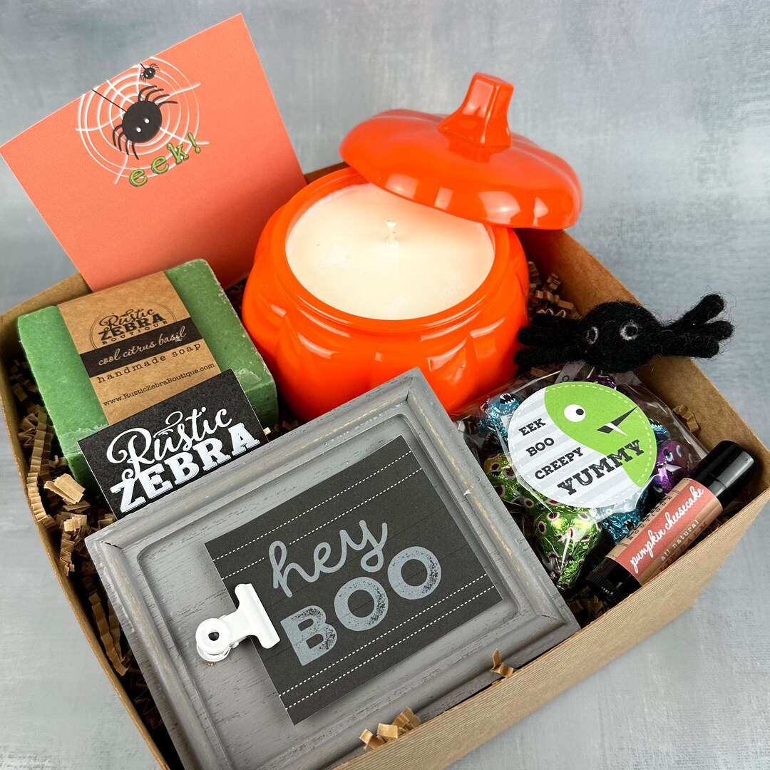 Boo Baskets for Him, Halloween Gift Box, Spooky Boxes, Personalized ...