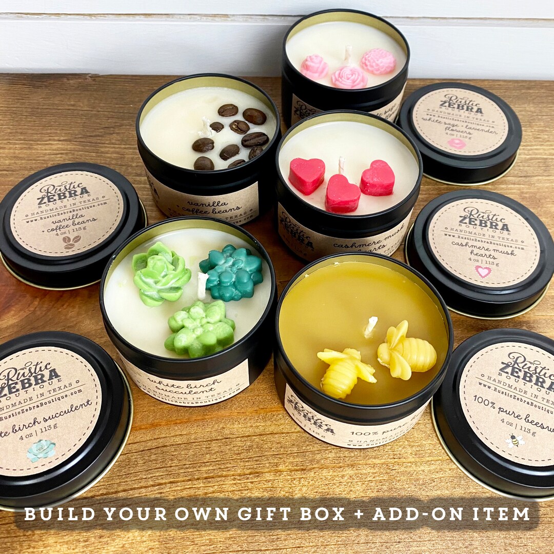 Make Your Own Gift Box With Candle, Personalize Gift Basket, Custom ...