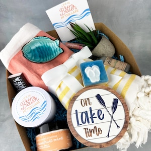 Lake House Gift Basket, Summer Style, Personalized Gift for Her, Custom ...