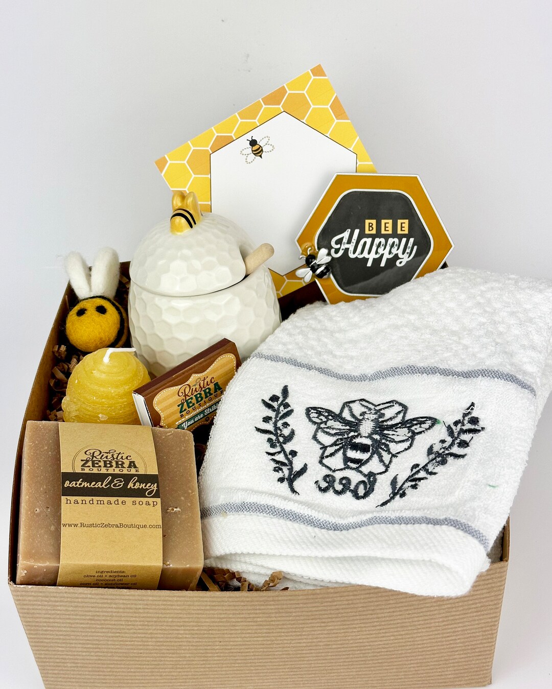 Bee Gift Box for Women, Summer Style Gift for Her, Spa Gift, Mental ...