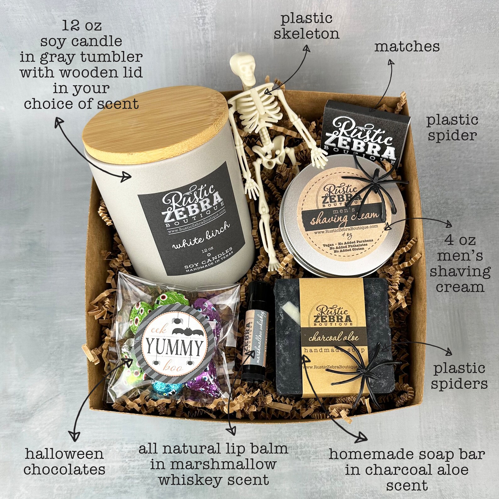 Boo Basket for Him, Spooky Basket for Men, Halloween Gift Box for Him ...