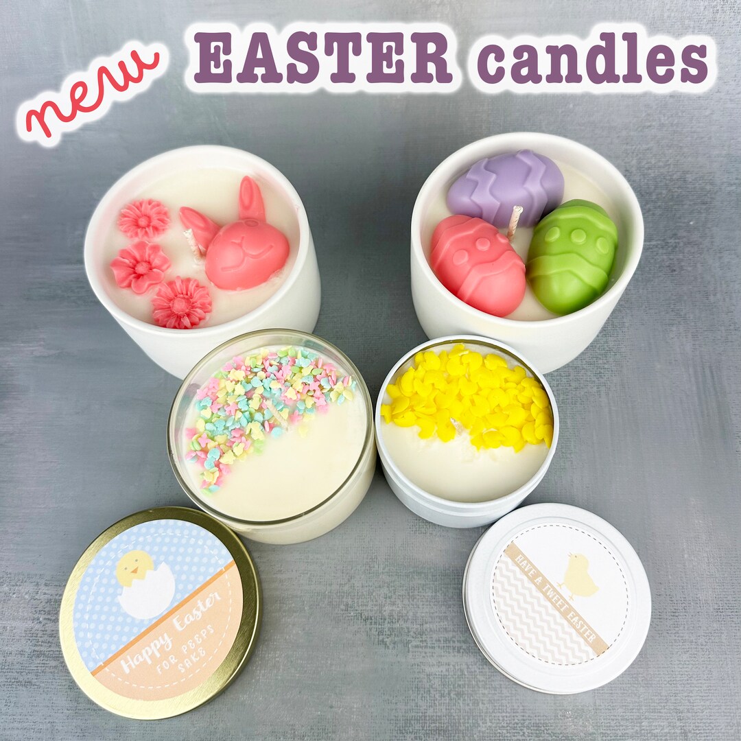 Easter Candles, Easter Egg Candles, Hand-poured Soy Candles, Easter ...