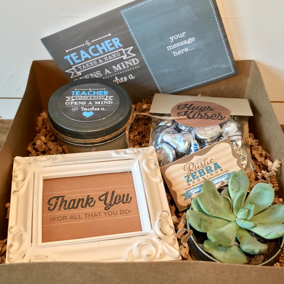 Teacher Appreciation Gift Box, Personalized Grad Gifts, End of Year ...