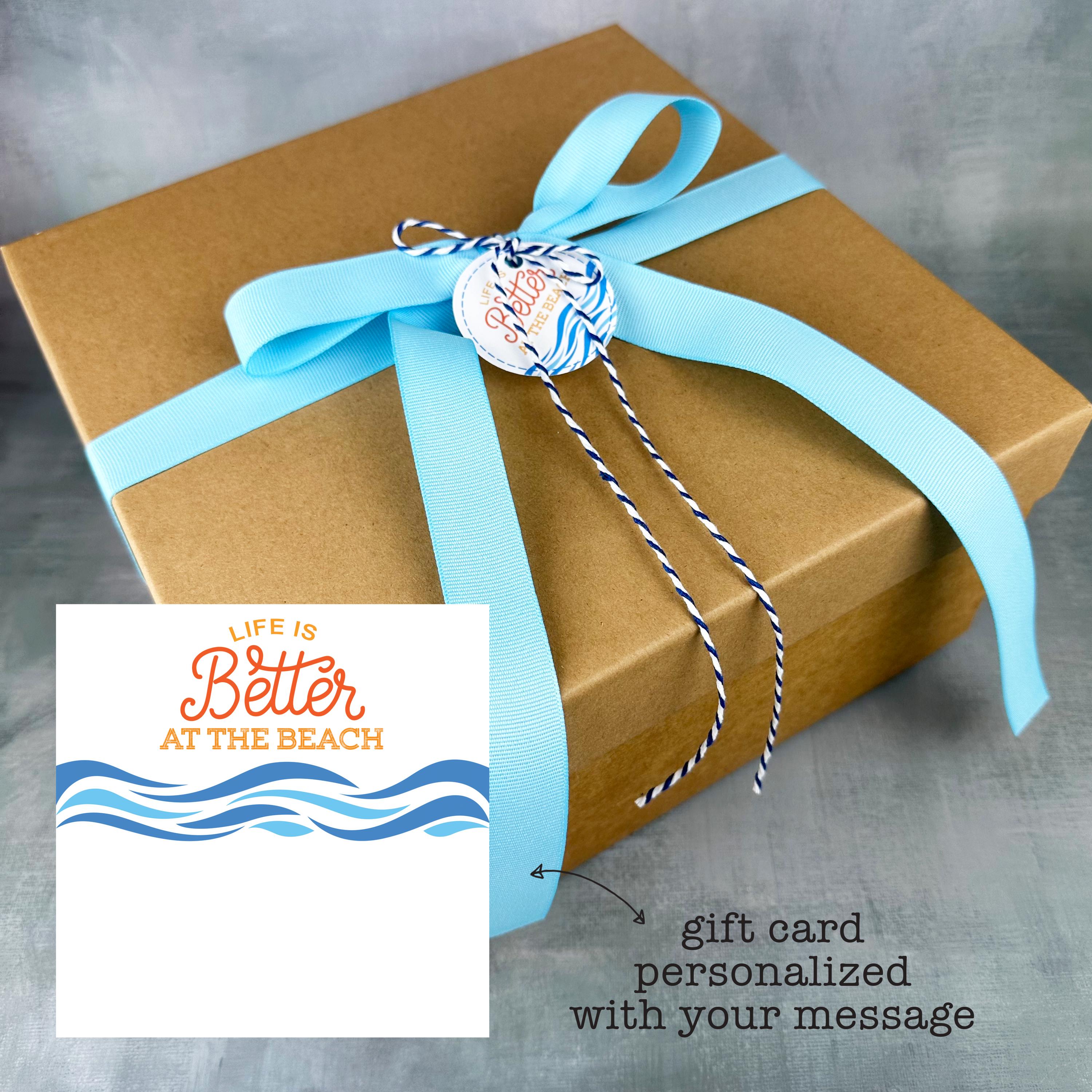 Beach Gift Box, Personalized Summer Gift, Nautical Gift Baskets, Custom ...