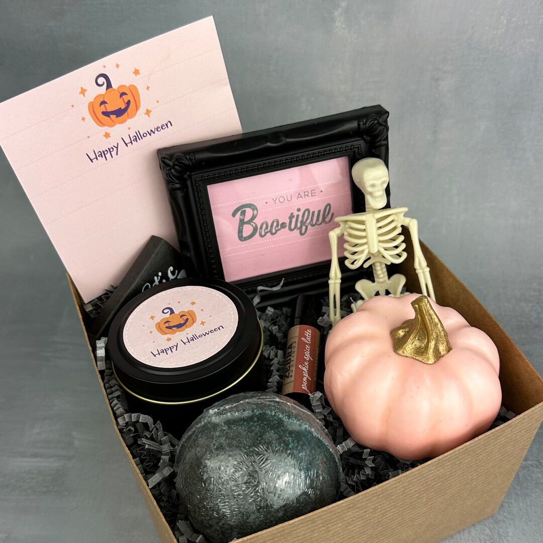 Pink Mini Boo Basket, Fall Boo Box for Wife, Halloween Decor, Halloween ...