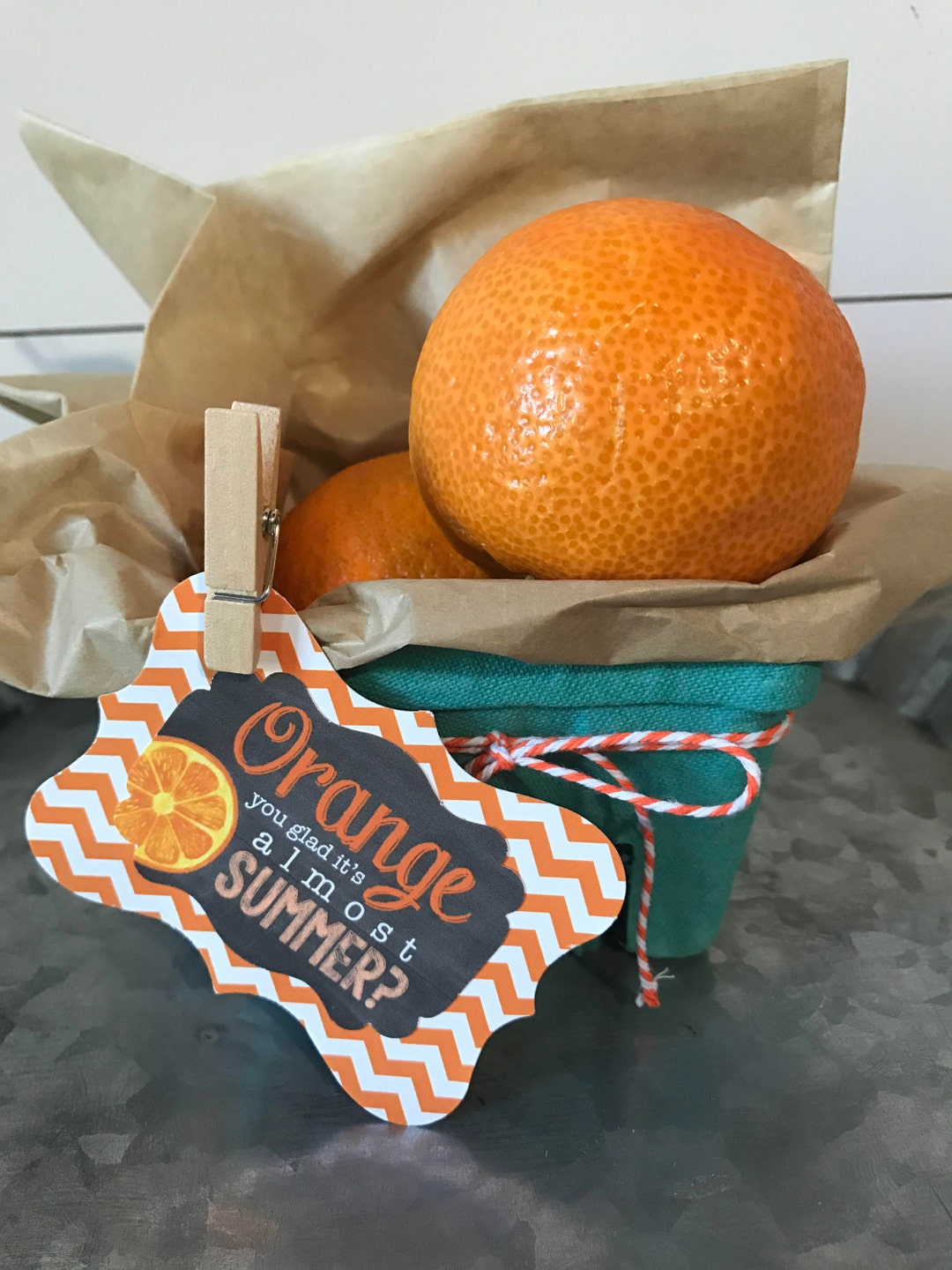 SUMMER TAG Orange You Glad It's Summer 2 - Etsy