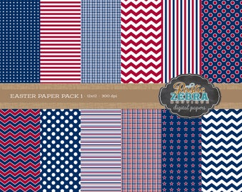 Usa Flag Paper, Digital Paper, Patriotic Papers, American Flag Paper ...