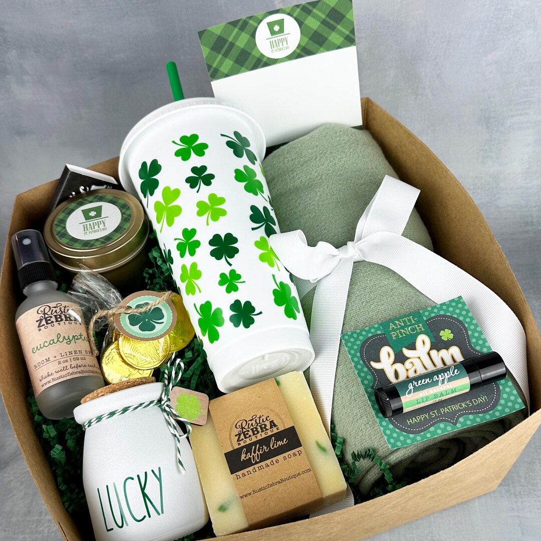 St. Patrick's Day Gift Box for Her, Irish Gift Box, Lucky Gifts ...