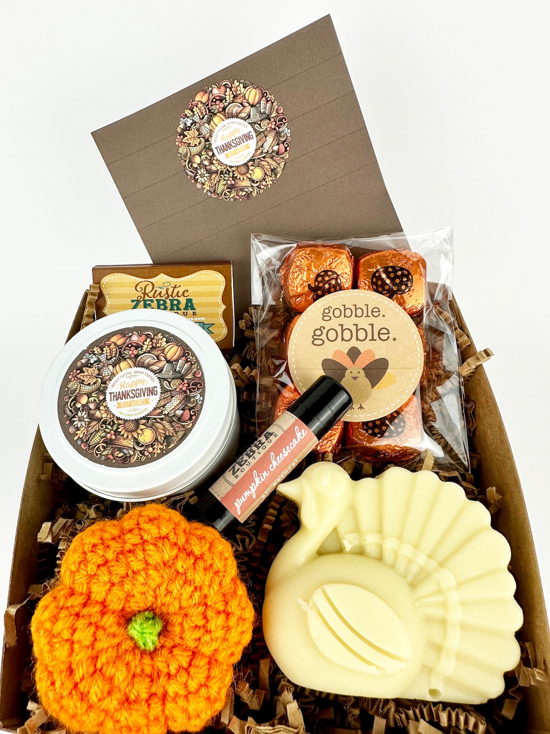 Happy Thanksgiving Gift Box, Turkey Gift Basket, Fall Style Gifts ...