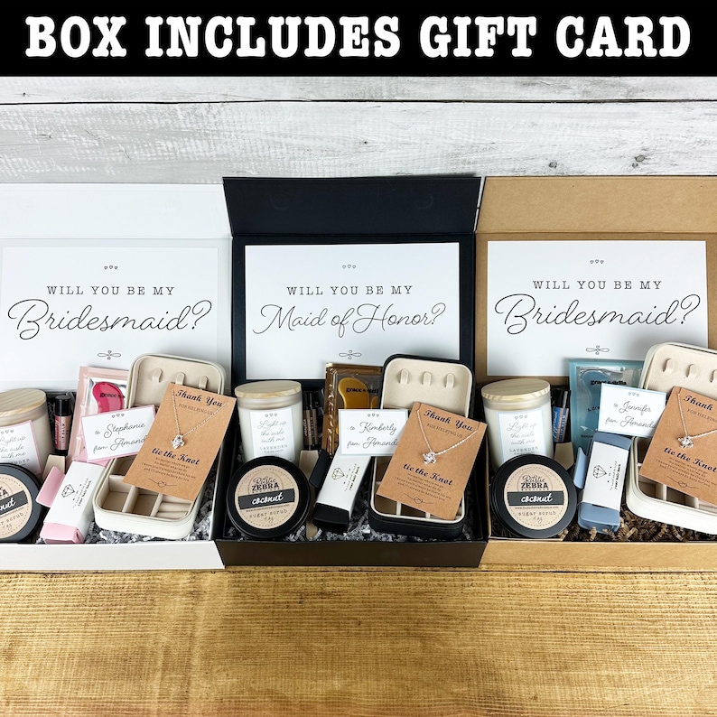 Maid of Honor Box, Bridesmaid Proposal Box, Will You Be My Gift Box ...