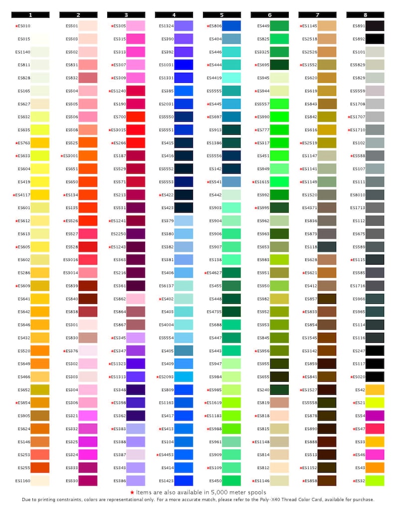 Exquisite Embroidery Thread ALL Colors!! 1100 Meter Spools - Etsy