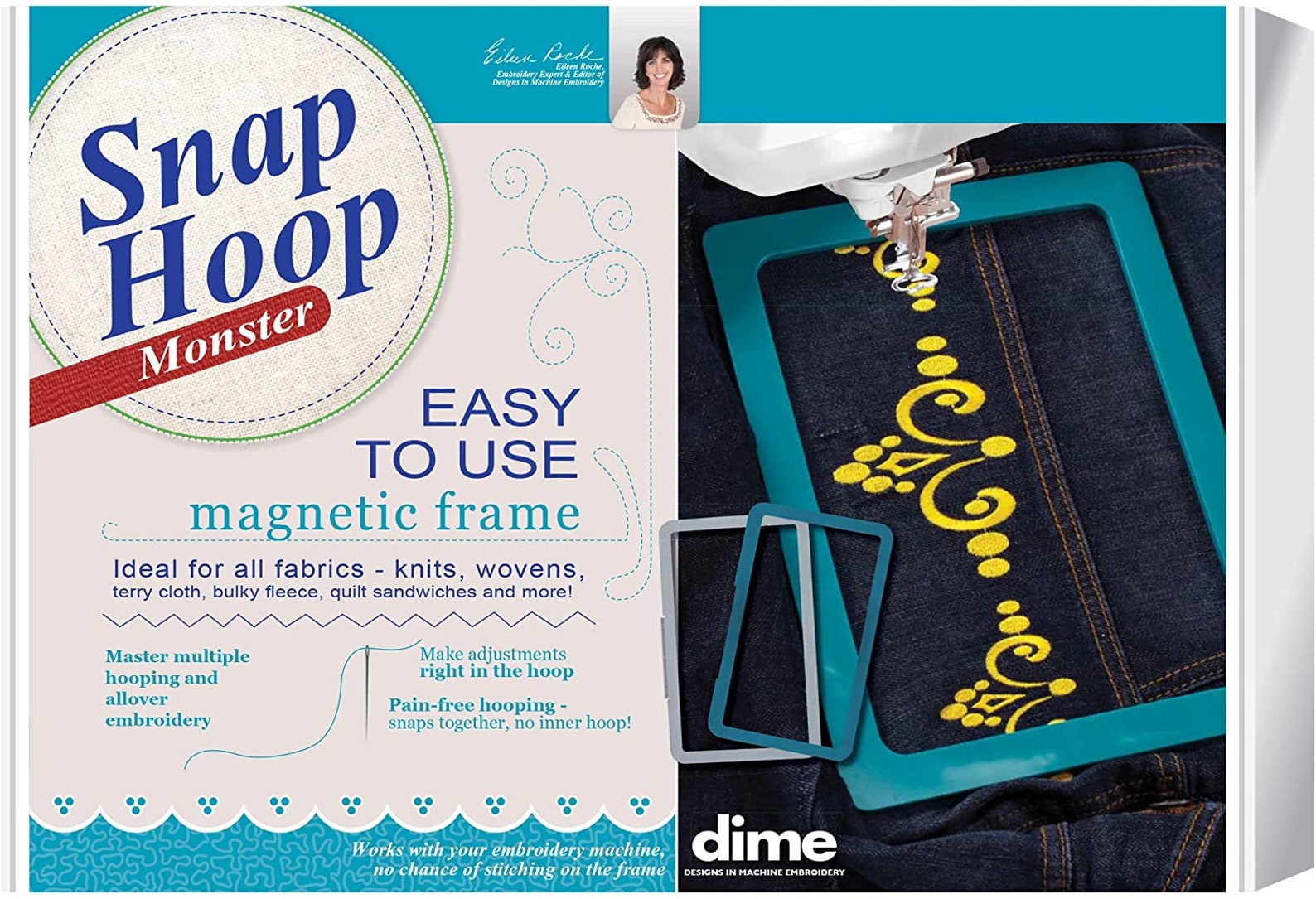 Dime Snap Embroidery Hoop Monster 5x7 LM1 - Etsy
