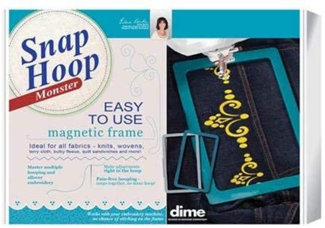 Dime Snap Embroidery Hoop Monster 9.5x9.5 LM10 - Etsy