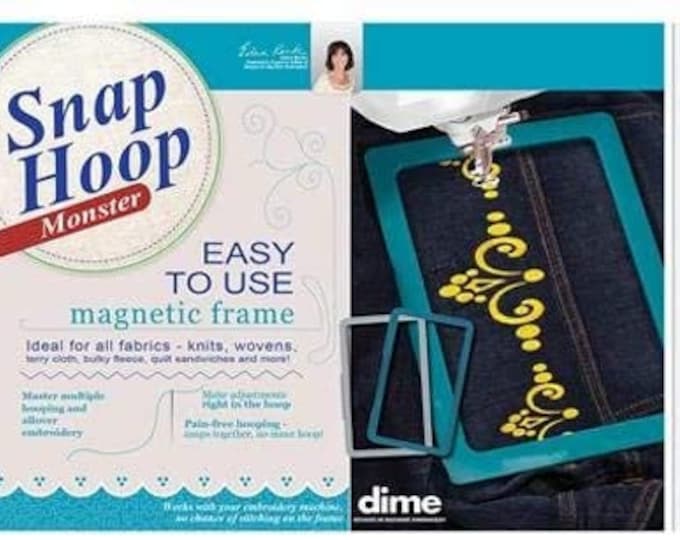 Dime Snap Embroidery Hoop Monster 9.5x9.5 LM10 - Etsy