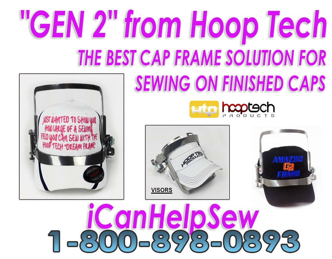 Embroidery Machine Hat Hoop Cap Frame / Gen 2 - Etsy