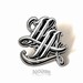 LA Los Angeles Monogram Metal Enamel Pin 11:11 Good Luck Charm Beveled ...