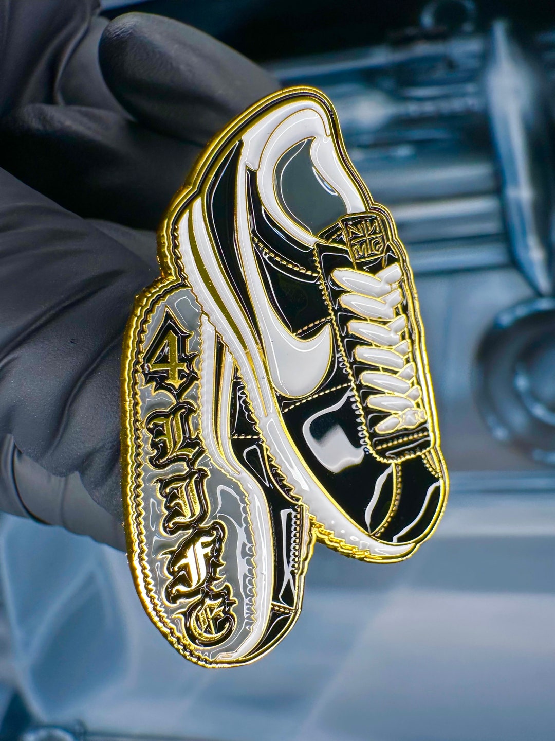 Chicano Gold Cortez Sneakers Metal Pin X No Name Collective X Soft ...