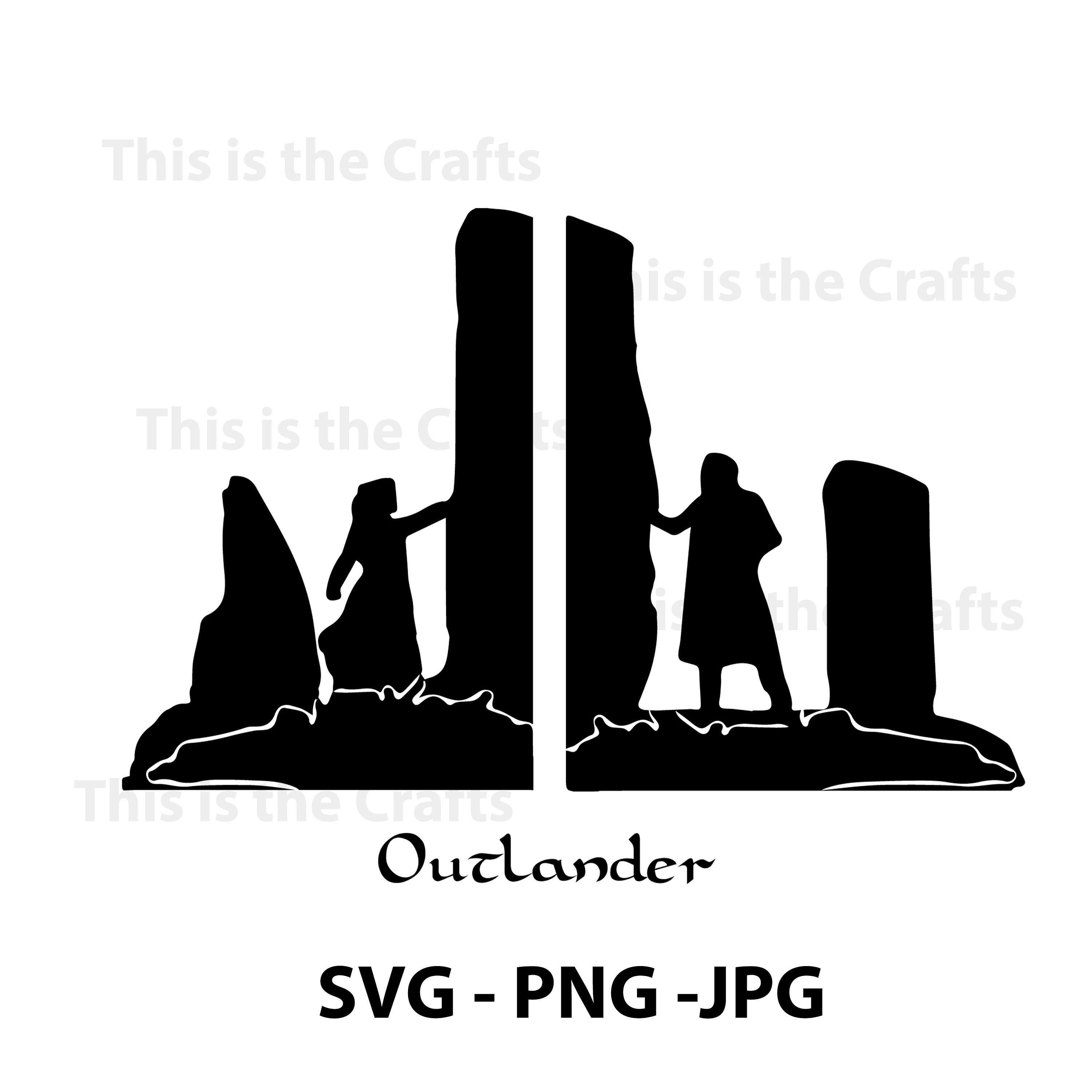 Outlander SVG PNG JPG Vector Clipart Digital Download | Etsy