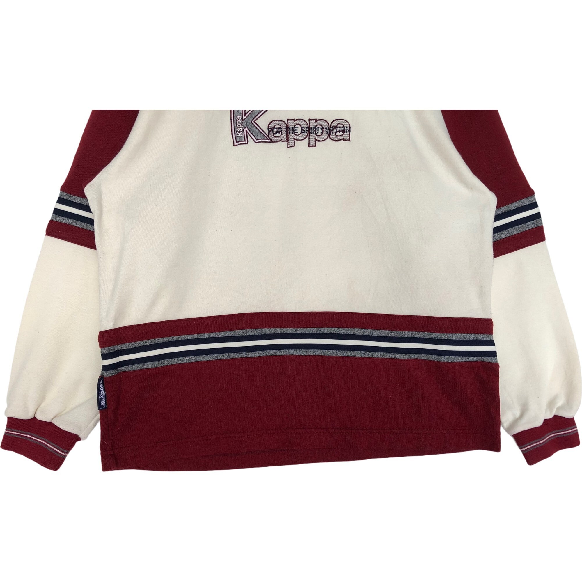 Vintage Kappa Sweatshirt Embroidery Big Logo Spellout Crewneck Jumper ...