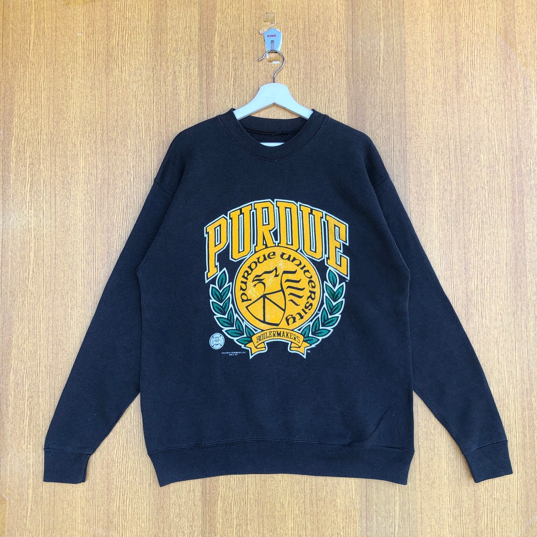 Vintage the Purdue University Sweatshirt Big Logo Spellout Jumper ...