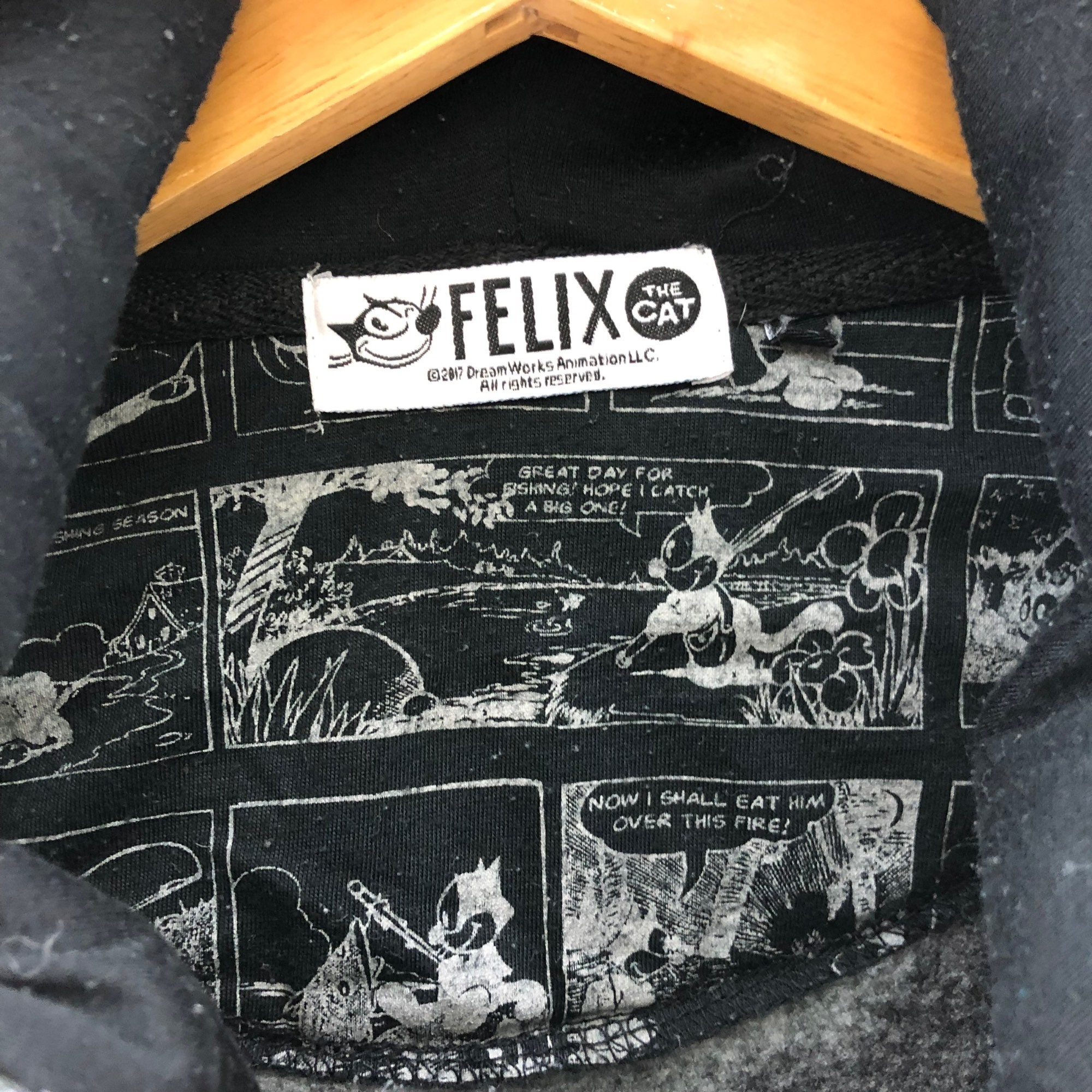 The Famous Comedy Cartoon Felix the Cat Hoodie Embroidery - Etsy
