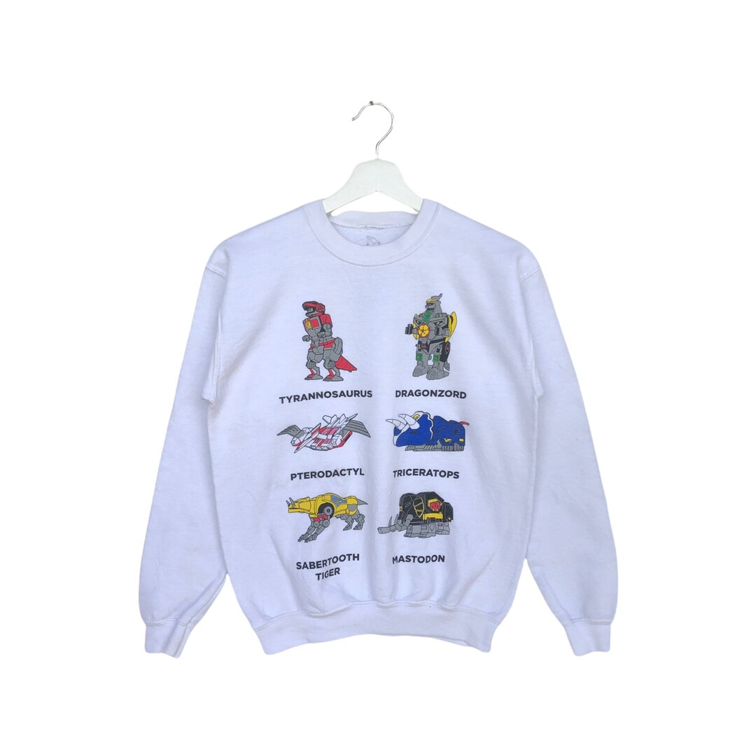 Vintage Power Rangers Sweatshirts All Over Print Crewneck Jumper ...