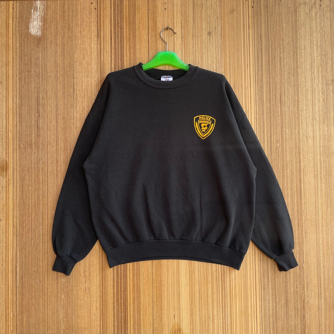 Vintage Police Sweatshirt Small Logo Crewneck Jumper Pullover Sweater ...