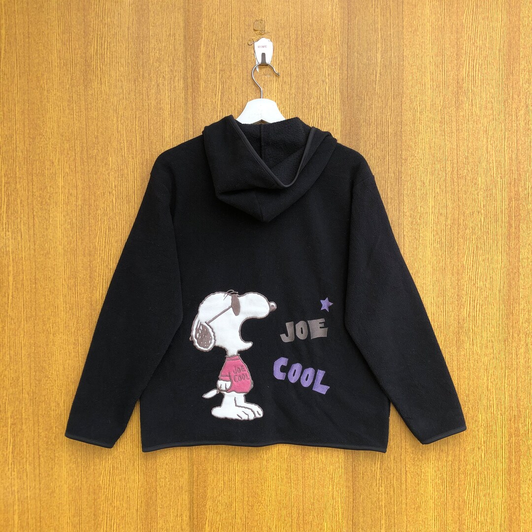 Vintage Peanuts Fleece Hoodie Snoopy Cartoon Characters Crewneck Jumper ...
