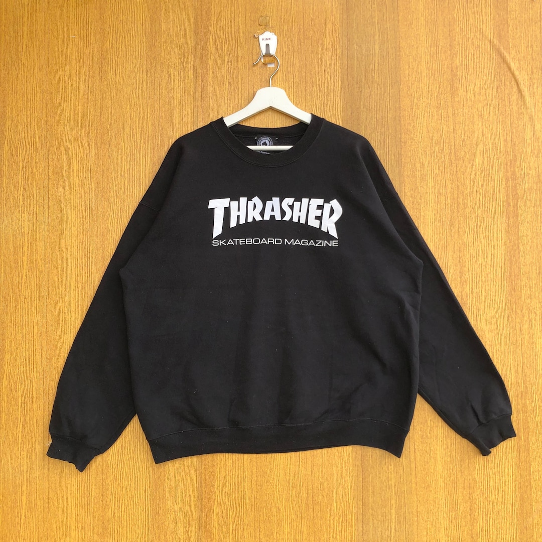 Vintage Thrasher Skateboard Sweatshirt Jumper Pullover Sweater - Etsy UK