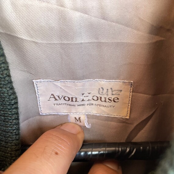 Vintage Avon House Varsity Jacket Button Style Green … - Gem