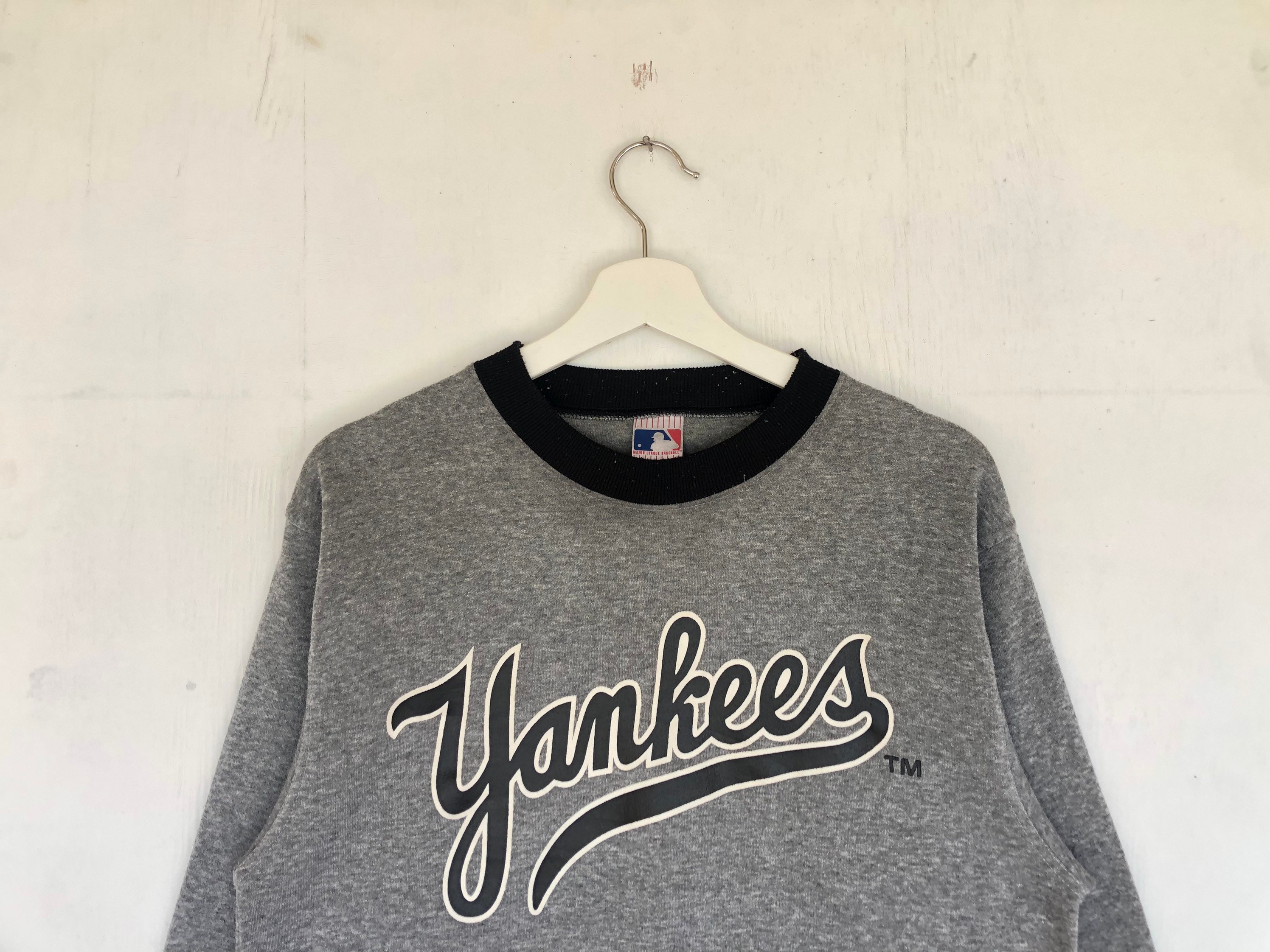 Sudadera rara de los Yankees Jersey de cuello redondo del equipo de los ...