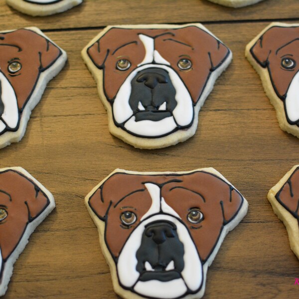Bulldog Cookies - Etsy