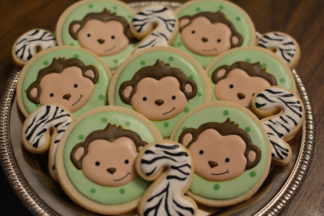Monkey Cookies - Etsy