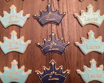 Crown Cookies - Etsy