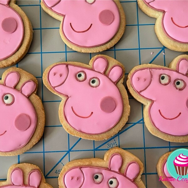 Peppa Pig Cookies - Etsy UK