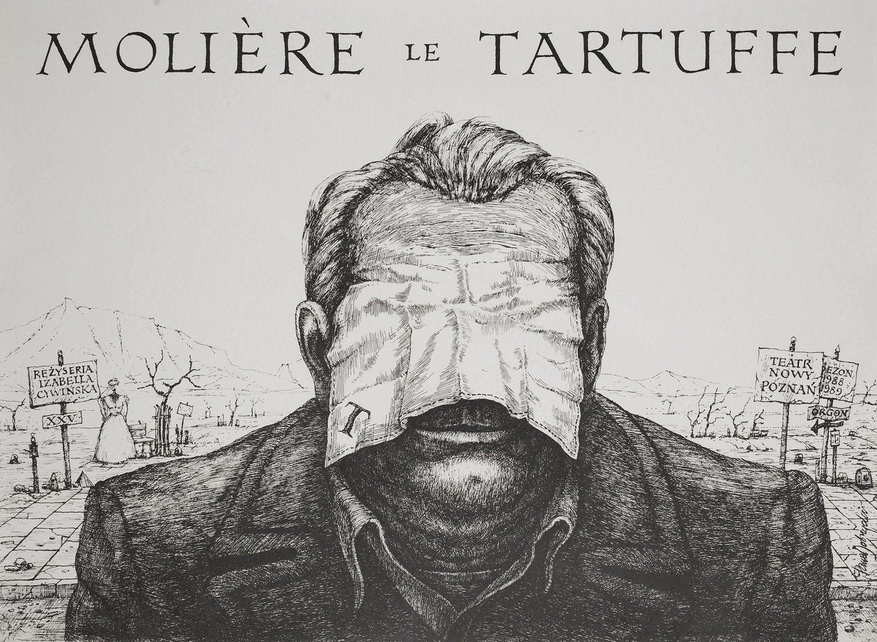 Moliere Le Tartuffe 1988 Polish A1 Poster - Etsy
