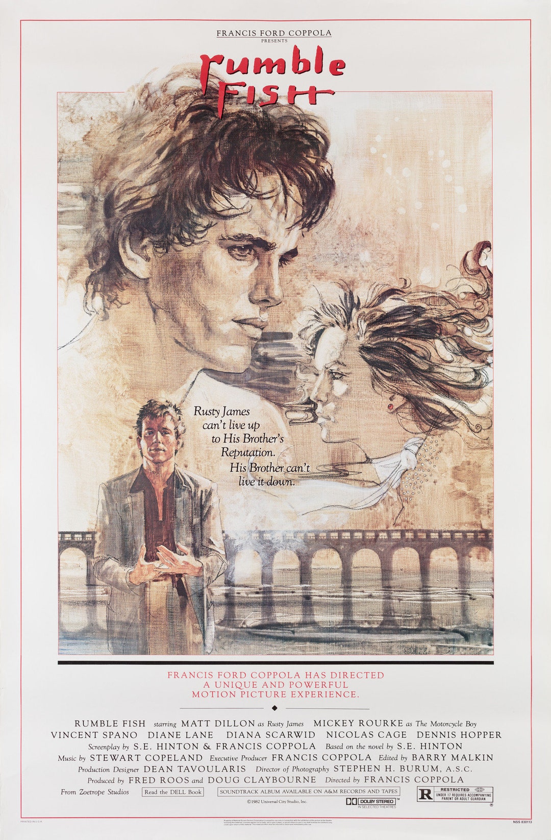 Rumble Fish Original 1983 U.S. One Sheet Movie Poster - Etsy