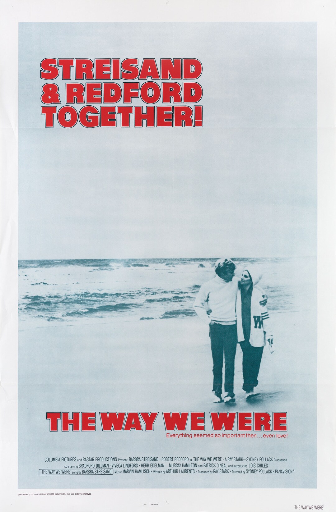 The Way We Were Original R1980s U.S. One Sheet Movie Poster - Etsy