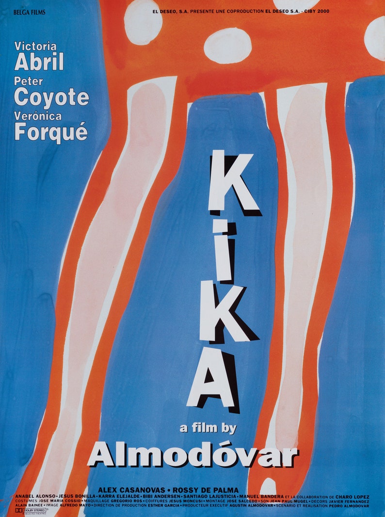 Kika Original 1994 Belgian Movie Poster - Etsy