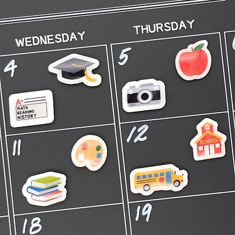 Magnetic Calendar Kids - Etsy